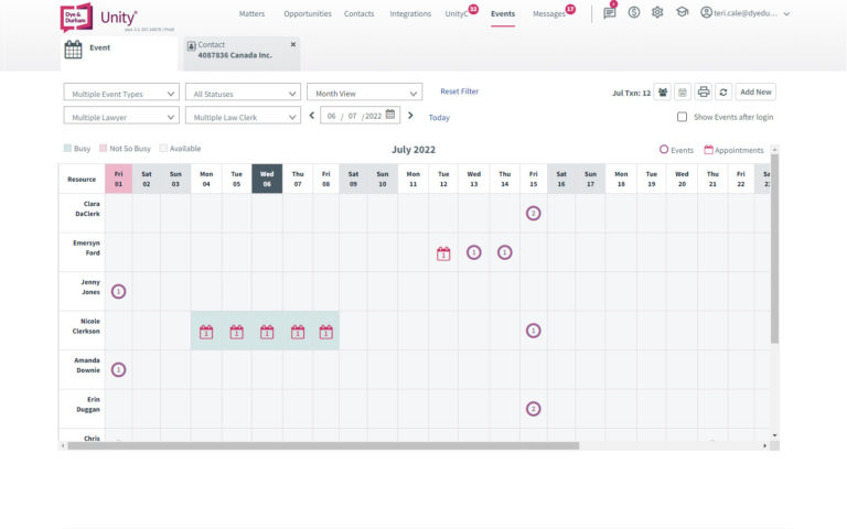 Unity® - Comprehensive Practice Management from Dye & Durham