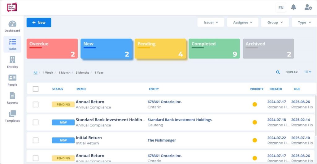 Unity® Entity Management - Comprehensive Practice Management from Dye ...